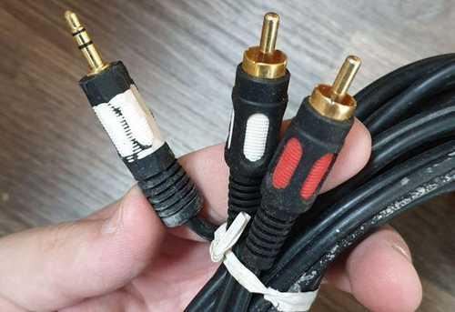 Кабель luxmann jack 3.5 мм - 2 RCA 10метров