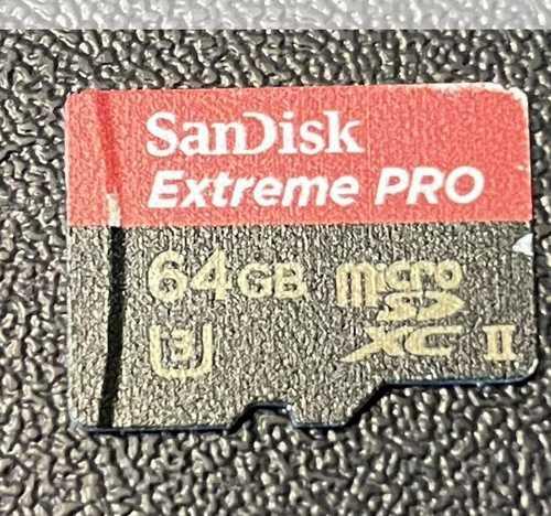 SanDisk Extreme PRO microsdxc UHS-II Card 64Gb