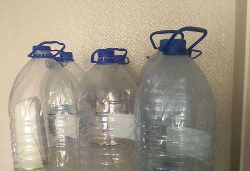 5-литровые пластиковые бутылки