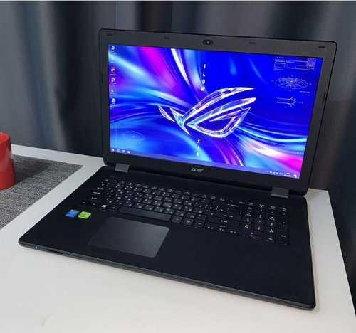 Игровой большой 17 Acer 8gb 4 ядра, nvidia 2gb SSD