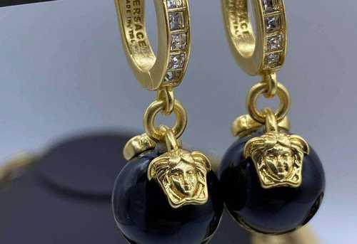 Серьги Versace Medusa Латунь