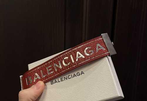 Кожанный браслет balenciaga