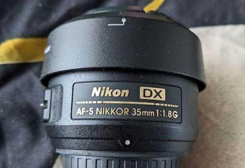 Объектив nikon nikkor AF-S 35mm f1.8 g
