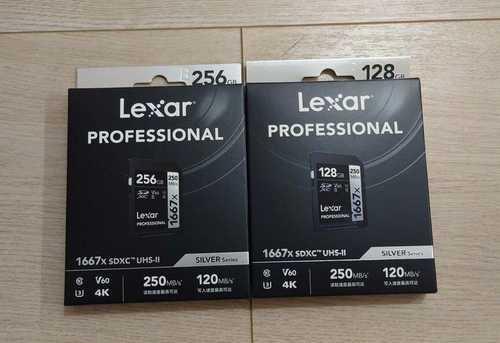 Lexar Professional 1667x sdxc UHS-II 128/256Гб