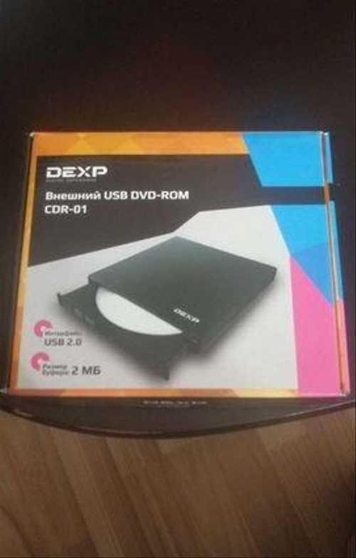 Внешний USB DVD-ROM CDR-01 Dexp