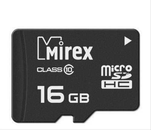 Карта памяти MicroSD 16GB Mirex Class 10
