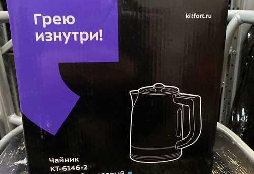 Чайник Kitfort KT-6146-2, тёмно-бирюзовый