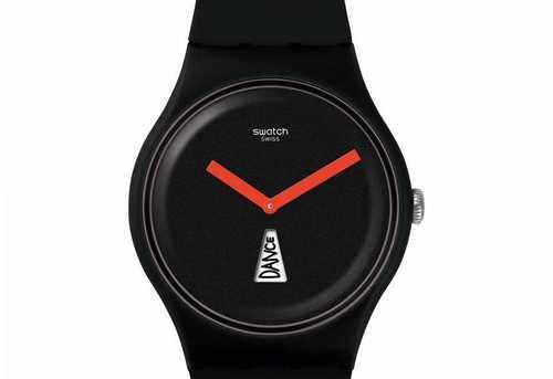 Swatch ouverture suob727 черные с красным