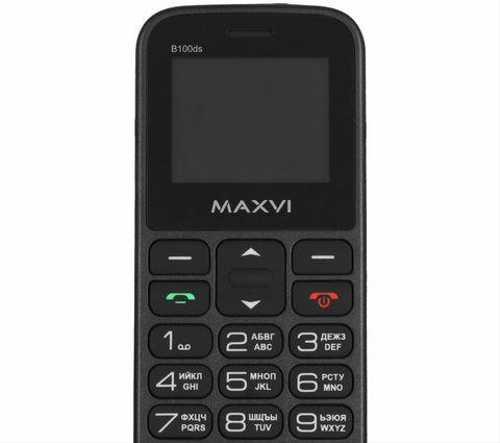 Сотовый телефон Maxvi B100ds 1,77" Black GSM