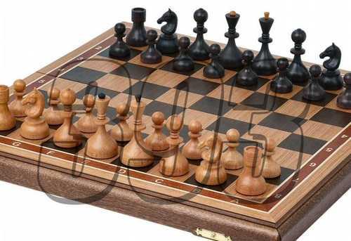 Шахматы Гамбит (доска венге-дуб, клетка 4, (51397)