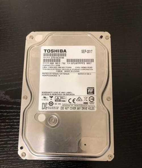 Жесткий диск HDD 3,5” Toshiba 1TB