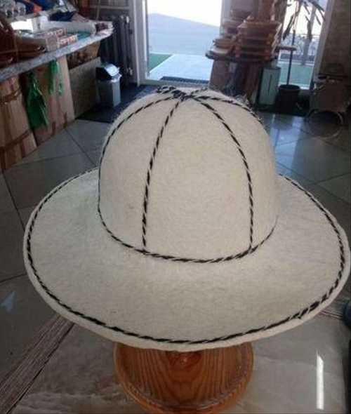 Шляпа для бани из натурального войлока