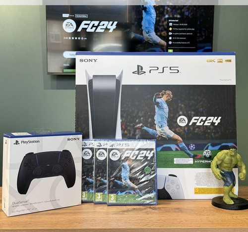 Sony Playstation 5 + Fifa 25 (Новые / Магазин )