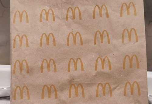 Пакет Макдональдс без ручки