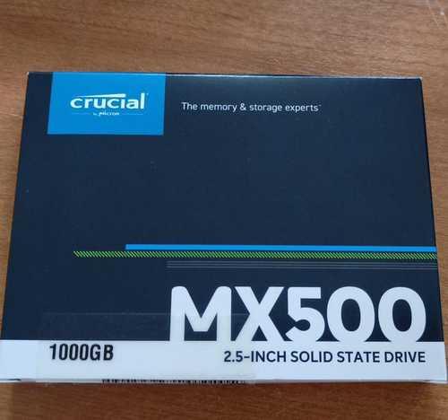 Ssd Crucial MX500 1tb новый