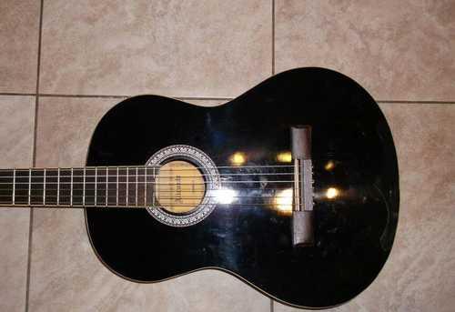 Классическая гитара alicante student bk с чехлом