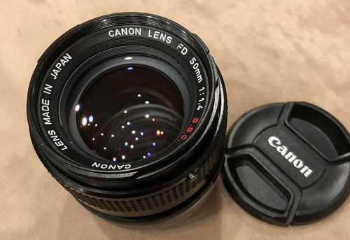 Canon FD 50mm F1.4 SSC