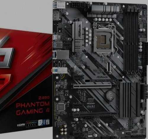 Материнская плата asrock Z490 phantom gaming 4