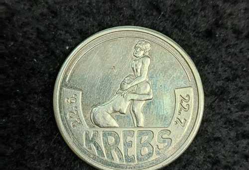 Монета жетон гороскоп Рак Krebs Astro Sex Taler фр