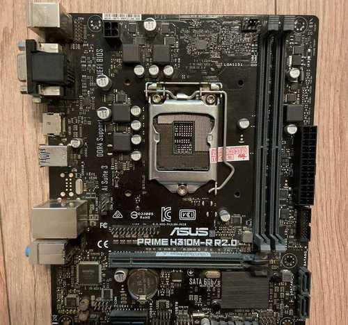 Материнская плата asus prime h310m r r2.0