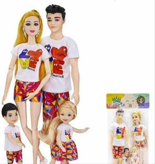 Новые 4 куклы семья Барби