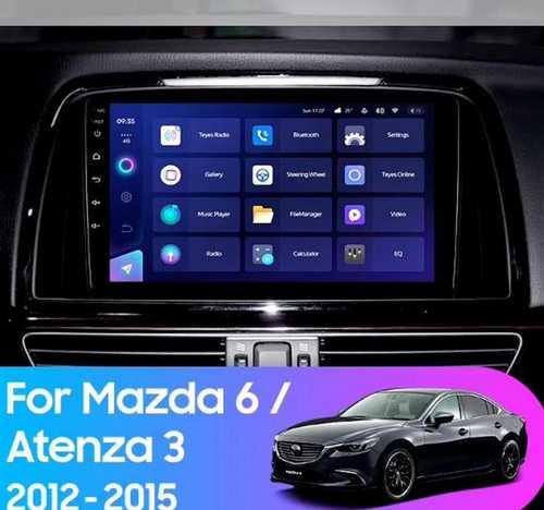 Магнитола Teyes Mazda 6 2012-2015, 9"