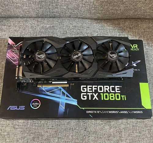 Видеокарта GTX 1080 Ti 11Gb Asus Strix