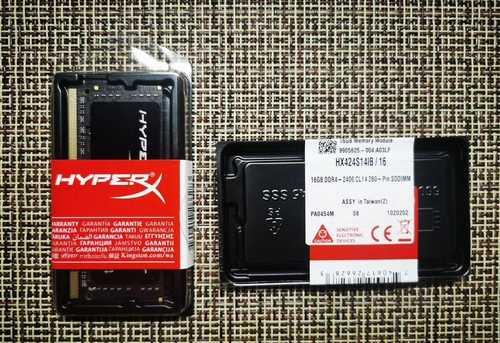 Sodimm ddr4 16gb 2400 Kingston HyperX impact