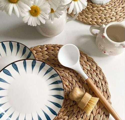 Новые сервировочные глубокие тарелки керамика