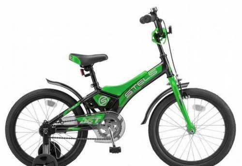 Велосипед 16д. Stels JET, черный-зеленый Z010