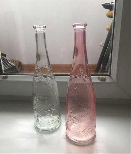 Бутылки икеа (вазы)