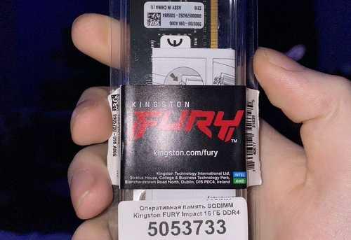 Kingston Fury Impact 16GB sodimm