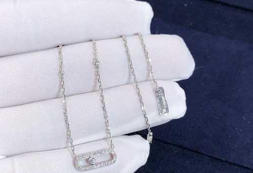 Золотое колье Messika 0.02 ct