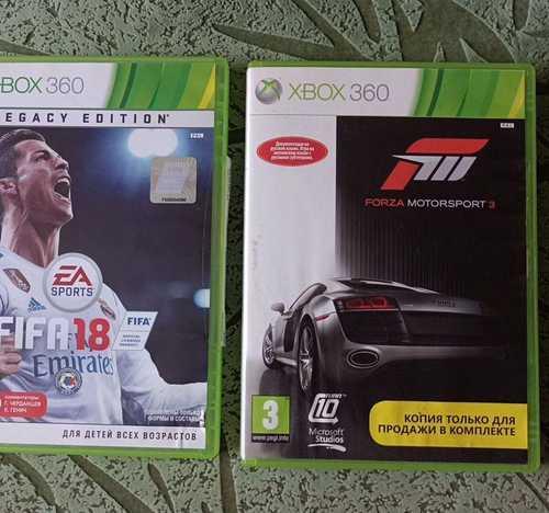 Fifa 18 и forza motorsport 3 xbox 360