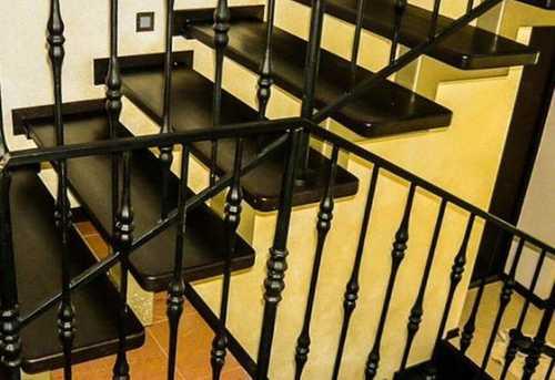 Металлокаркас лестницы под обшивку в дом