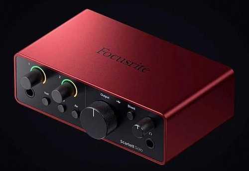 Звуковая карта Focusrite scarlett solo 4 gen