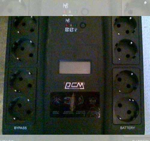 Powercom spd-1100u lcd блок защита пк с дисплеем
