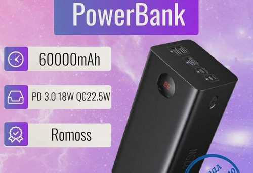 Power Bank внешний аккумулятор 60000 мАч 22,5W