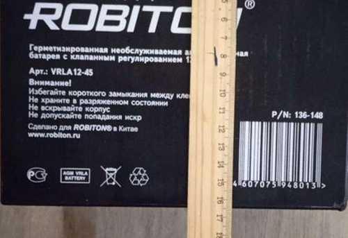 Аккумулятор Robotion 12 вольт 45 ампер
