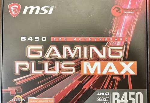 Msi b450 gaming plus max