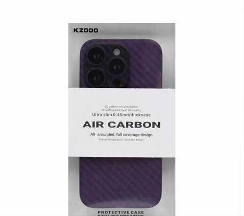 Чехол KZDoo Air Carbon для iPhone 14 Pro фиолет