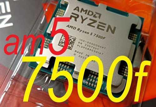 Ryzen 5 7500F oem BOX+Кулер Новый AMD am5