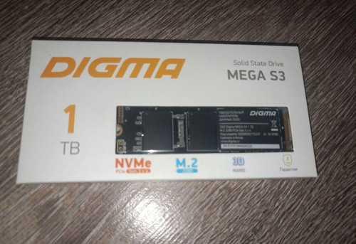 Новый nvme SSD Digma Mega S3 1тб M.2 2280