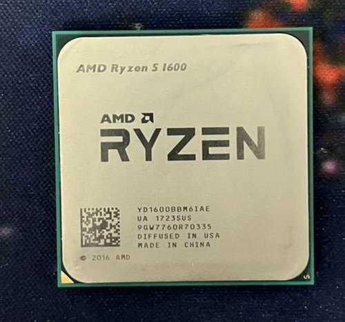 Процессор amd ryzen 5 1600