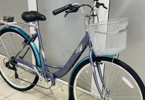 Велосипед "Стелс-Навигатор 395" 28" Серо-голубой