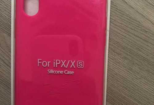 Розовый чехол iPhone х