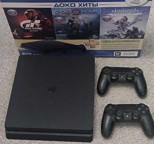 Sony playstation 4 slim 1tb 2 джойстика