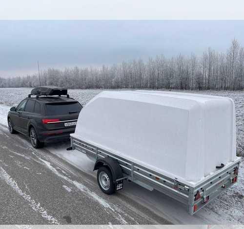 Прицеп с Крышкой, для перевозки снегохода.Дл.3,5м