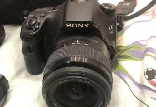 Продаю фотоаппарат sony alpha slt-a58 kit18-55mm f