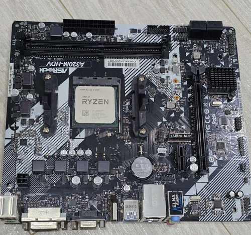 Материнская плата asrock a320m hdv